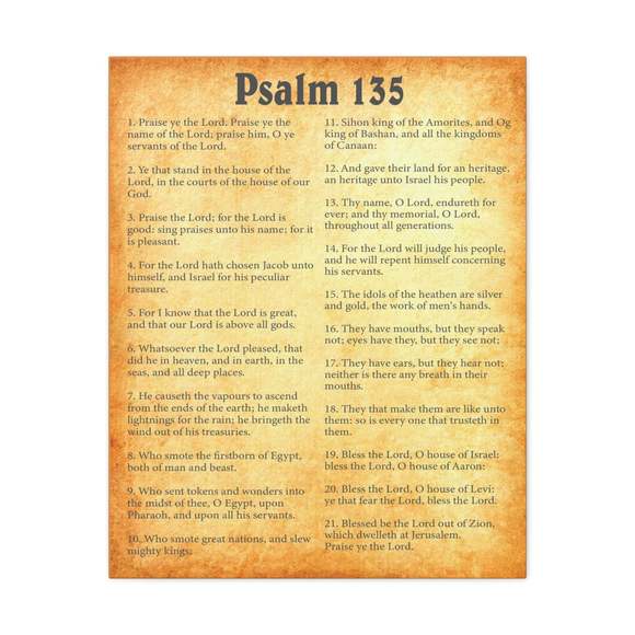 Express Your Love Gifts | Art | Scripture Sign Psalm 35 Chapter Gold Bible Canvas Christian Wall ...